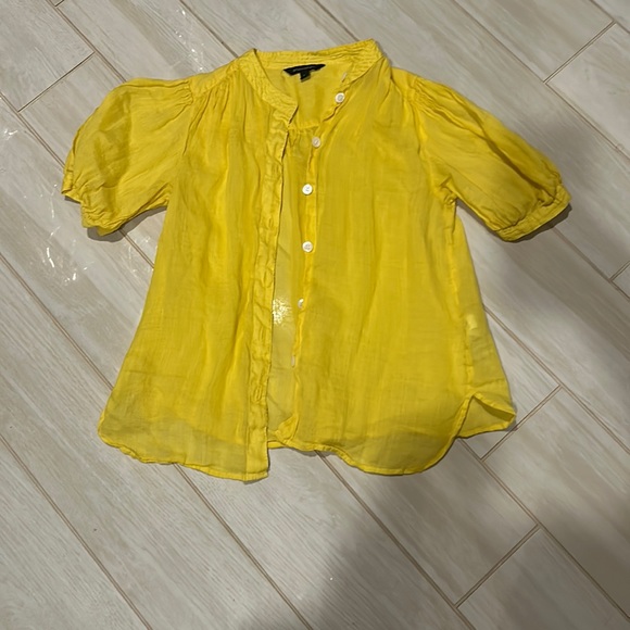 Banana Republic | Tops | Banana Republic Yellow Blouse | Poshmark